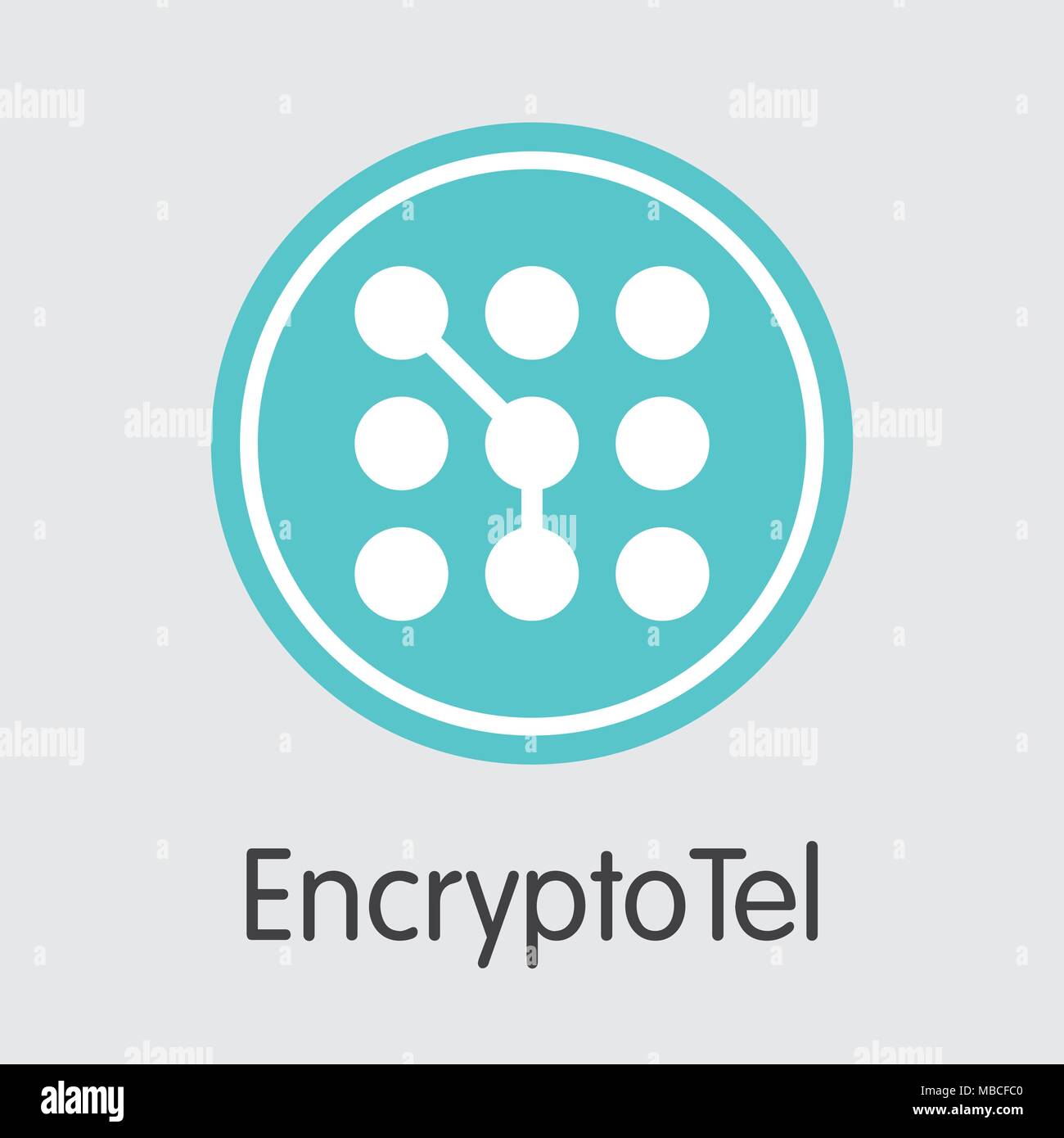 Encryptotel - Cryptographic Currency Concept. Colored Vector Icon Logo ...