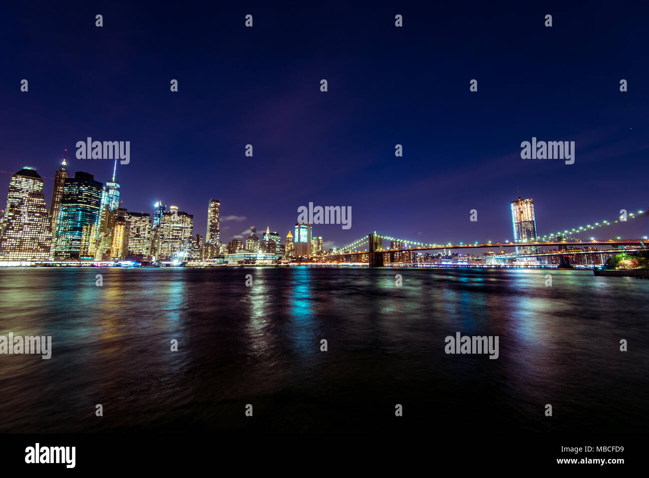 Manhattan at Sunset Stock Photo - Alamy