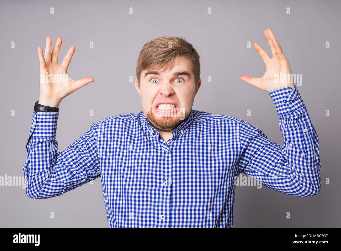 Furious angry man with rage and frustration Stock Photo - Alamy