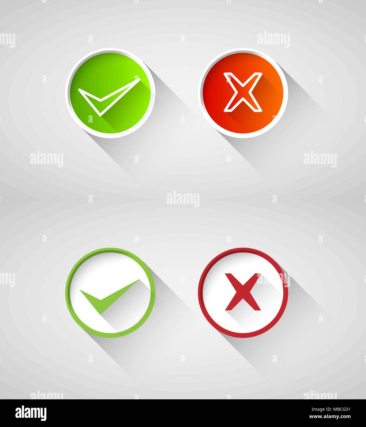 right, wrong sign symbol set Stock Vector Image & Art - Alamy