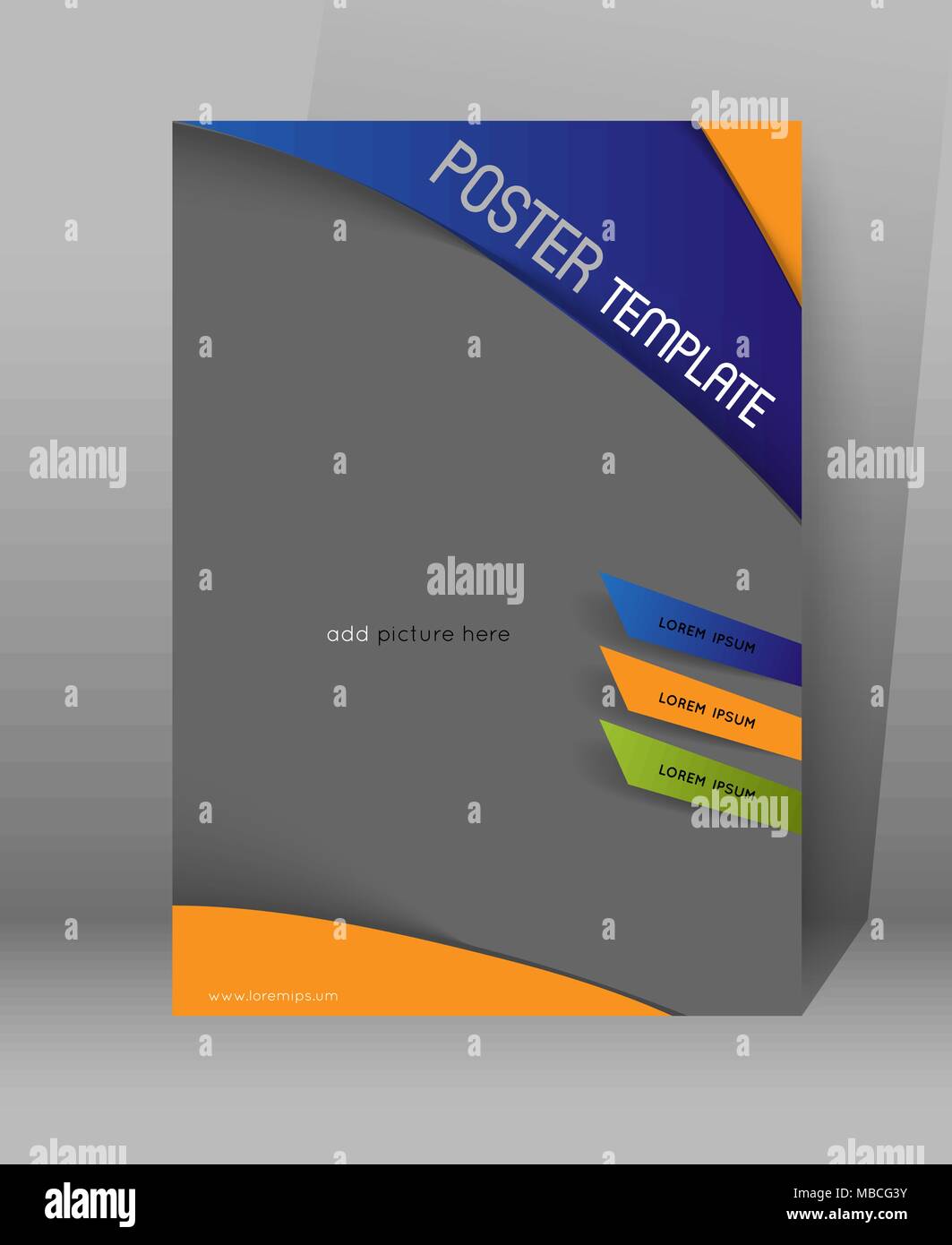 abstract business poster design template Stock Vector Image & Art - Alamy