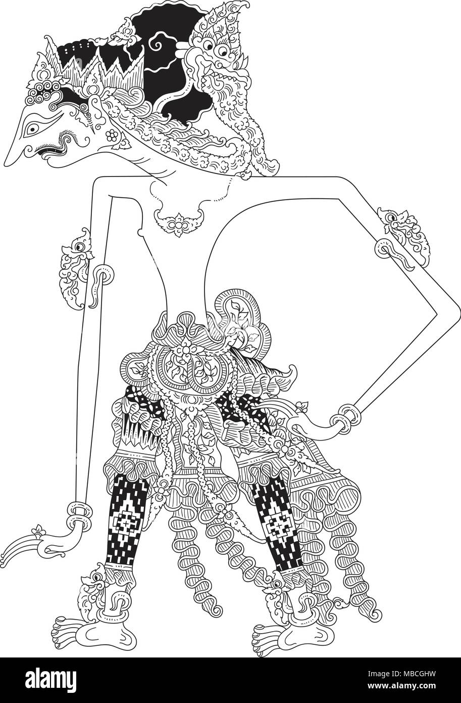 Wayang kulit hitam hi-res stock photography and images - Alamy