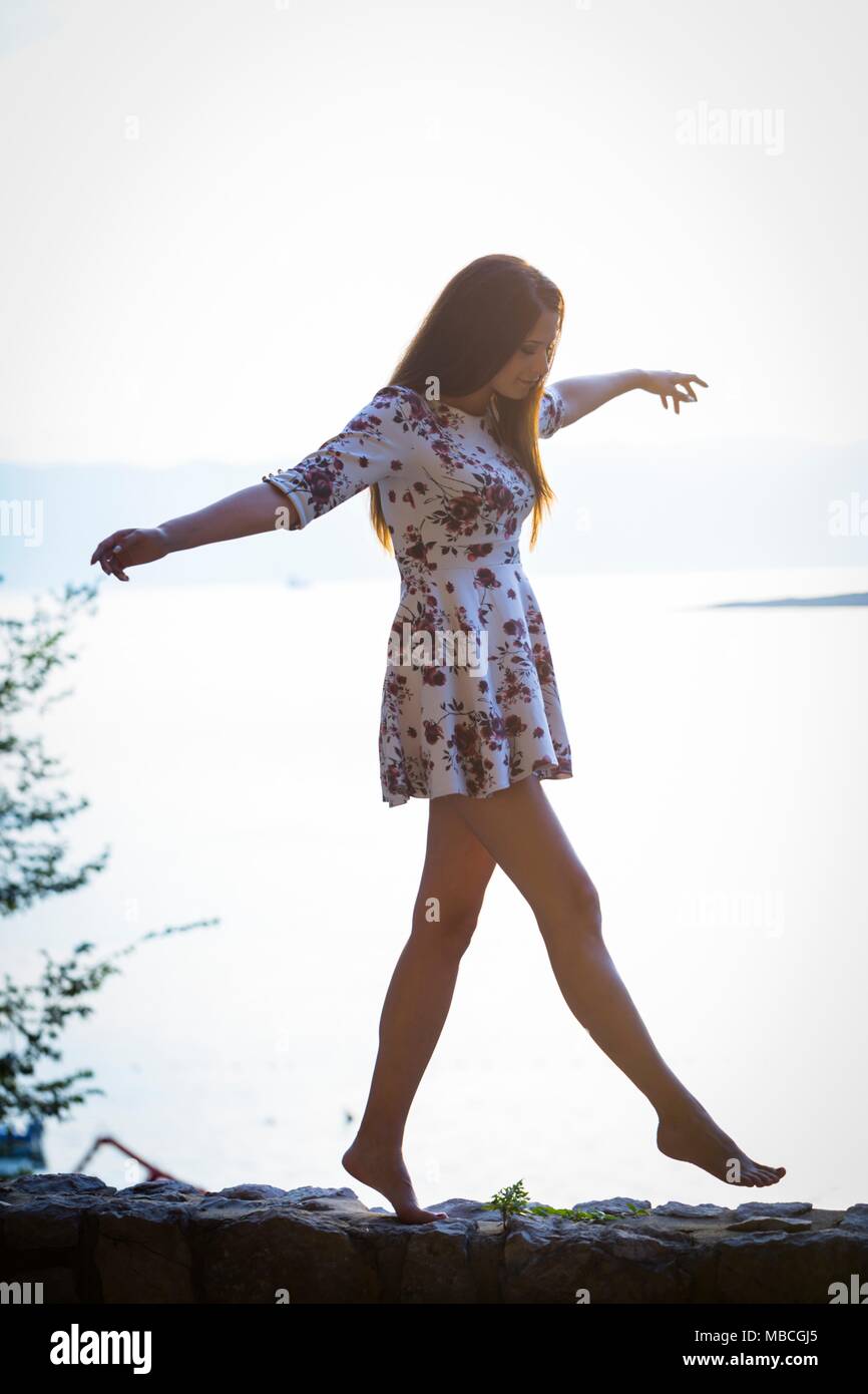 Teenager Walking Edge High Resolution Stock Photography and Images - Alamy