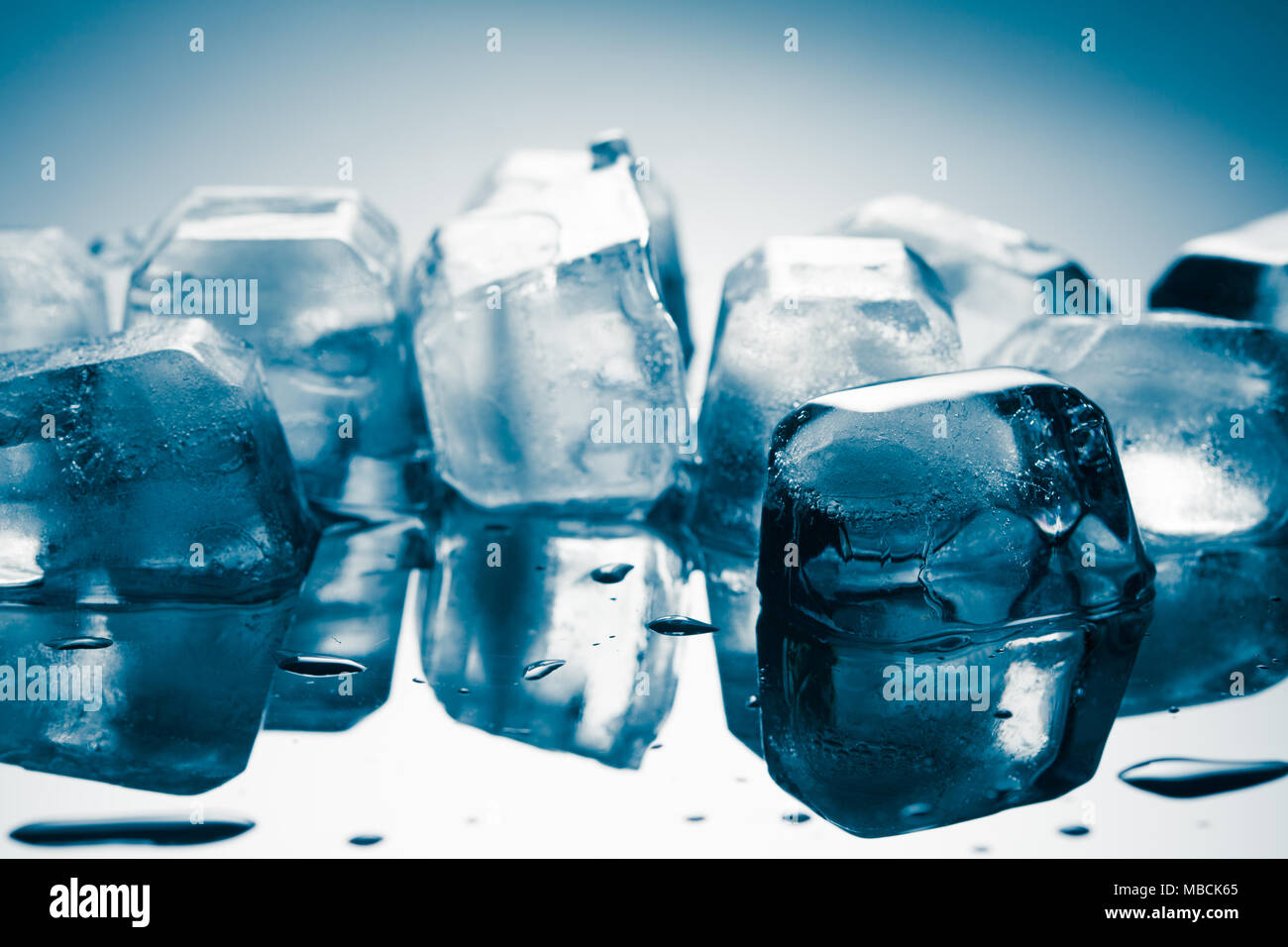 ice cubes with drops Stock Photo - Alamy