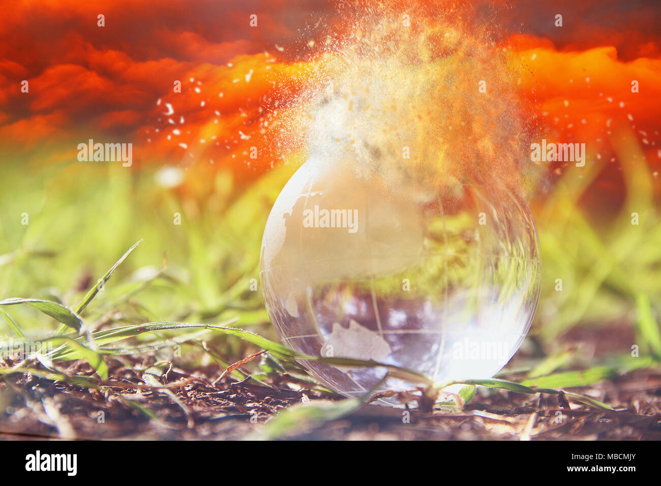 Image of ecological and environment destruction concept Stock Photo - Alamy