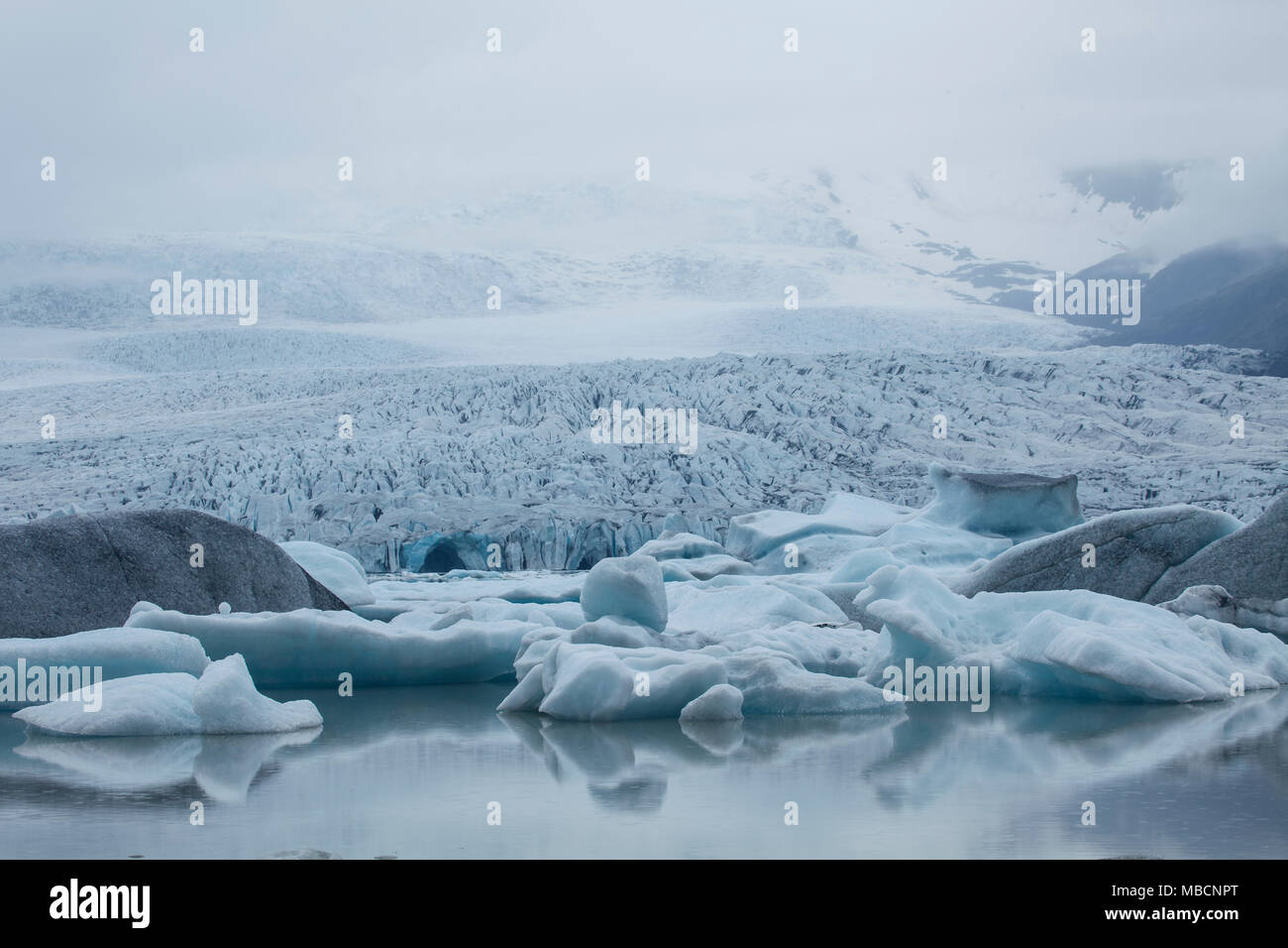 Glaciers, ice fields and ice floes in southern Iceland Stock Photo - Alamy
