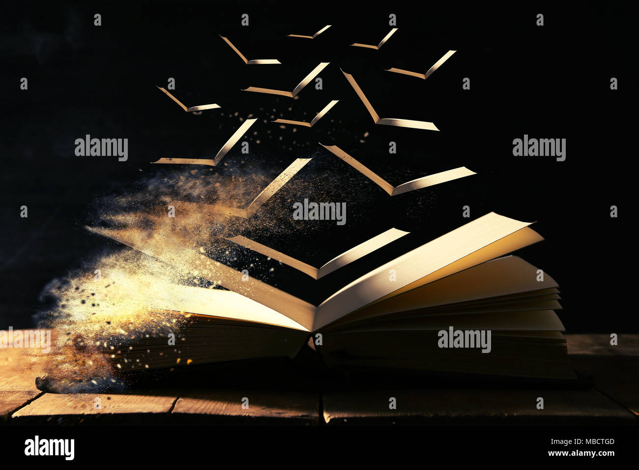 Flying Book Pages High Resolution Stock Photography and Images - Alamy