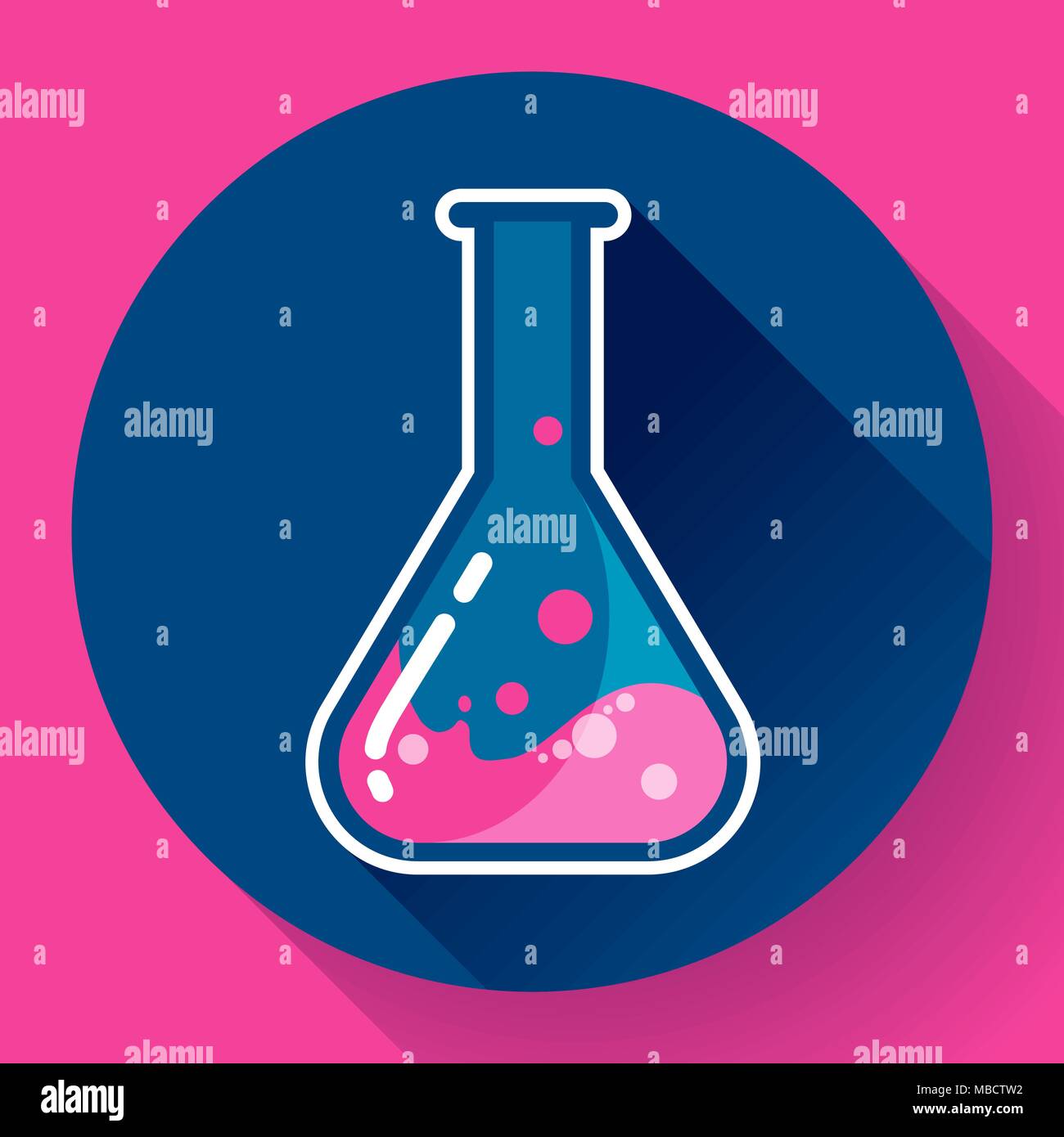 Beaker of water Stock Vector Images - Alamy