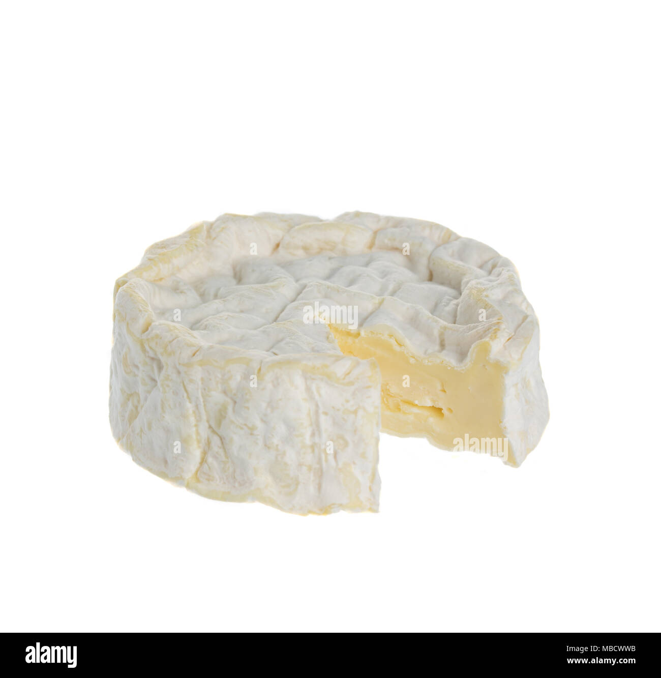 Camembert cheese cut Stock Photo - Alamy