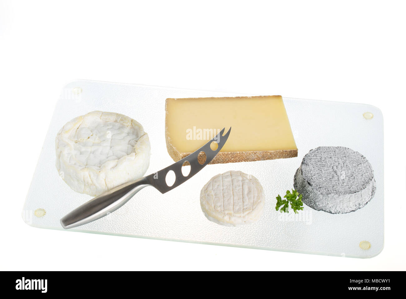 French cheeses platter Stock Photo - Alamy