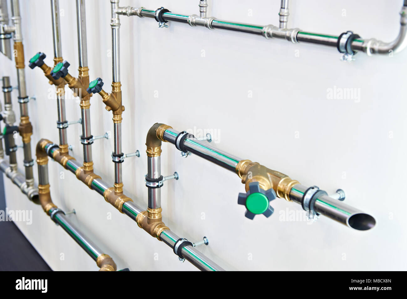 Water pipes valves on hi-res stock photography and images - Alamy
