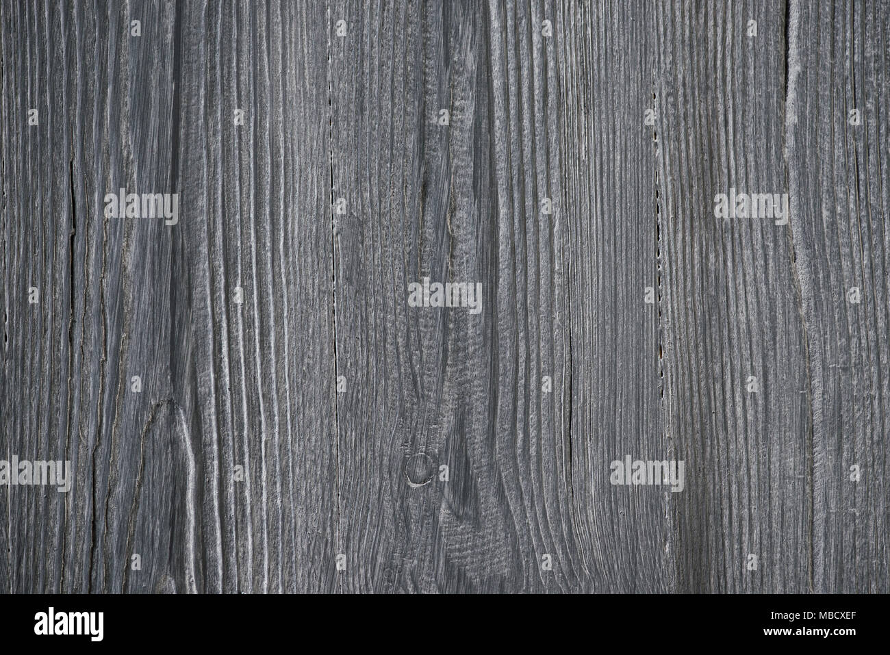 Wood texture. Gray timber board with weathered crack lines. Natural ...
