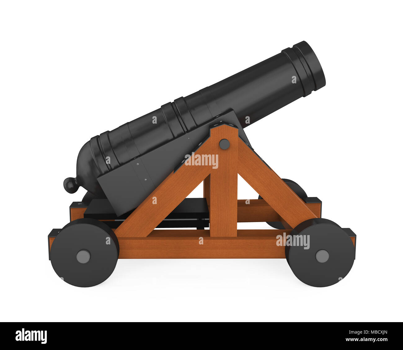Old Cannon Isolated Stock Photo - Alamy
