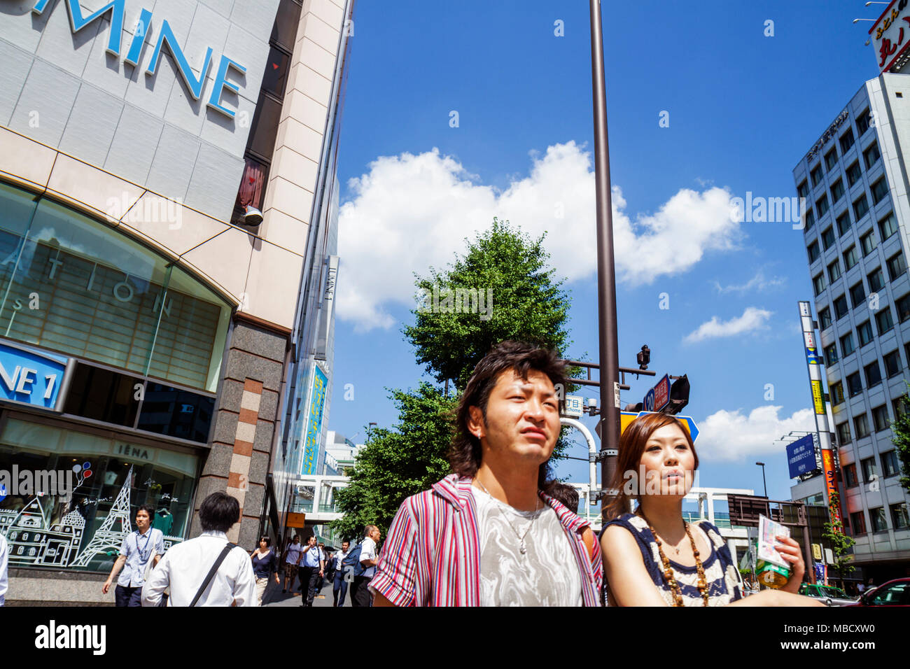 Tokyo Japan,Asia,Orient,Shinjuku,street,sidewalk,street scene ...