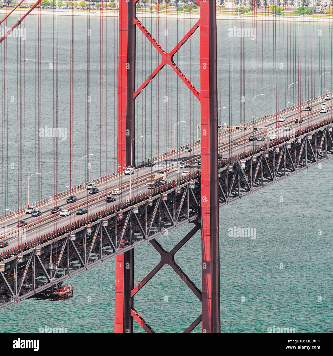 25th of April Bridge in Lisbon. Panorama Stock Photo - Alamy