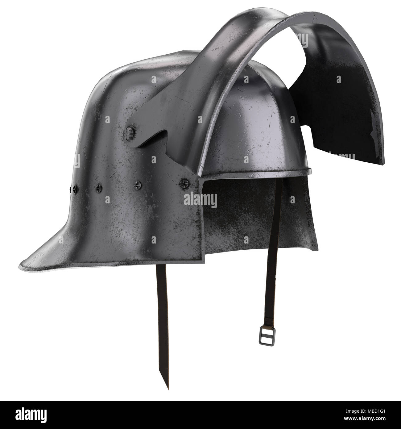 Medieval Knight Sallet Helmet Stock Photo - Alamy