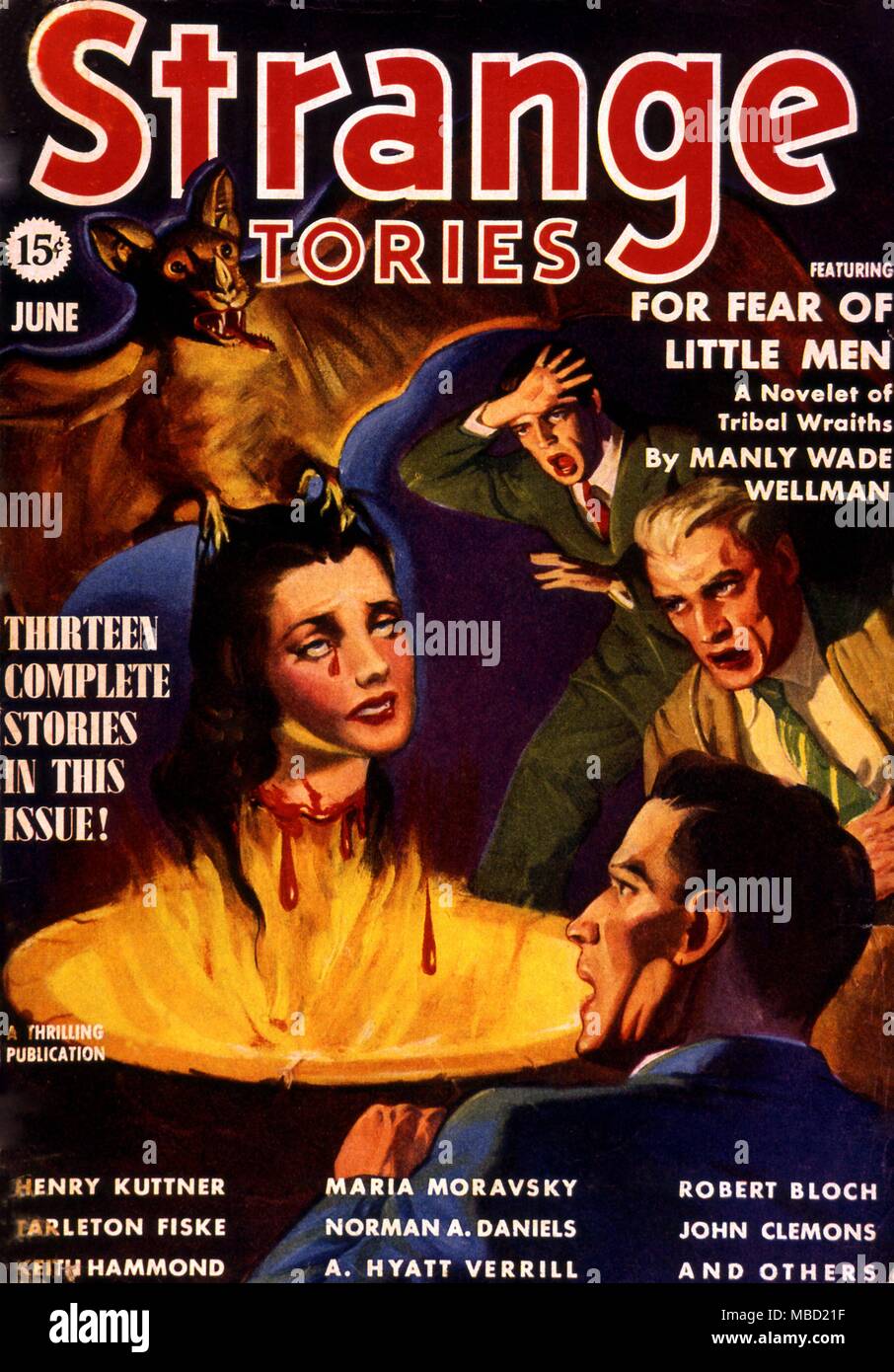 Science Fiction and Horror Magazines. Cover of Strange Stories, June ...
