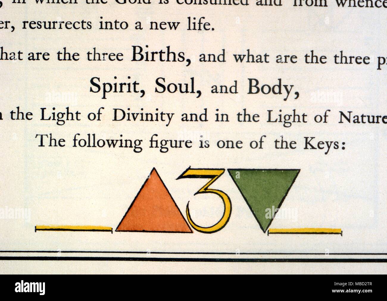 Numerology - magical cypher, three - Diagram of the alchemical ...