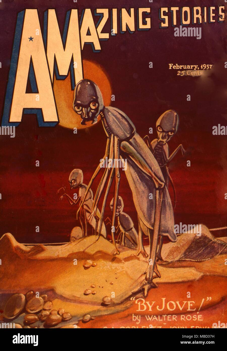 Science Fiction and Horror Magazines. Cover of Amazing Stories ...