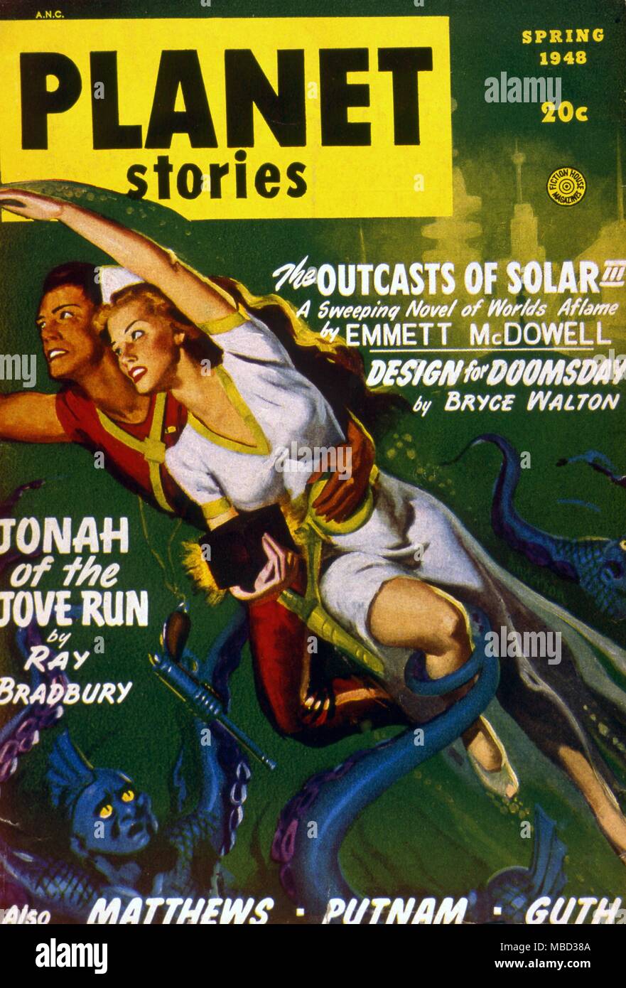 Science Fiction and Horror Magazines. Cover of Planet Stories, Spring ...