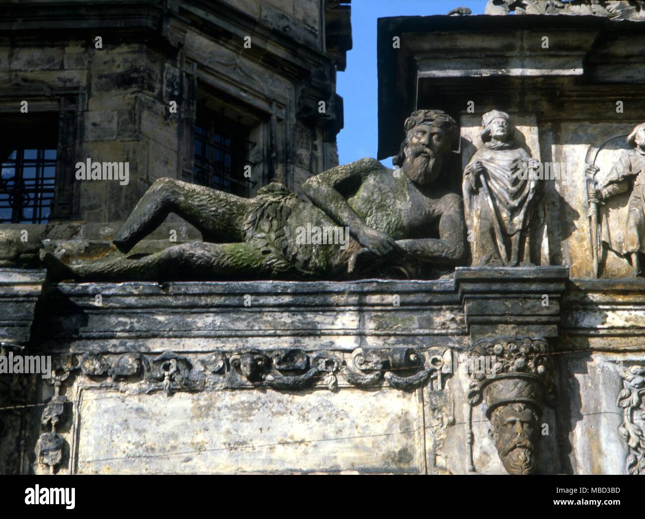 Symbols - Wild Man. Recumbant wild man on the door arch of the Old ...