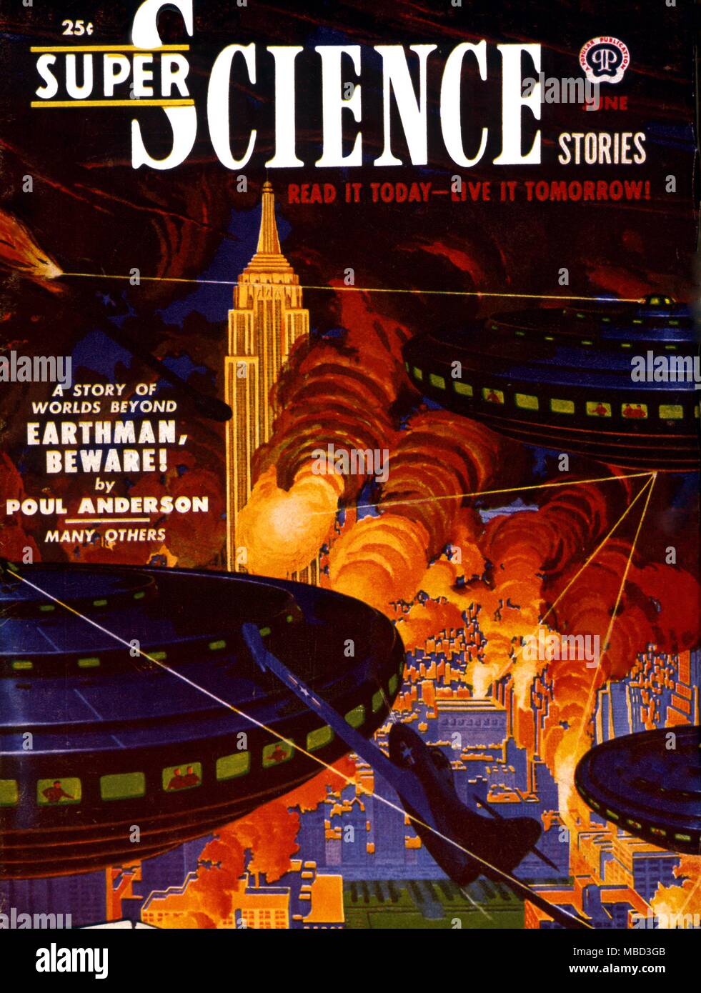 Science Fiction and Horror Magazines. "Super Science Stories" cover ...