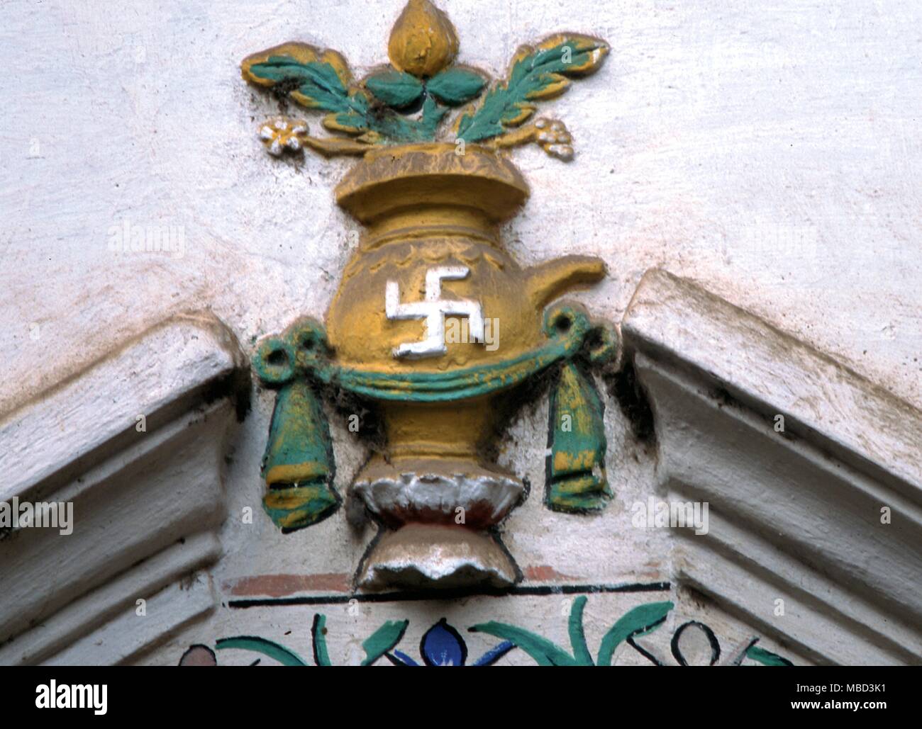 Carved Swastika on the outside of a building Stock Photo - Alamy
