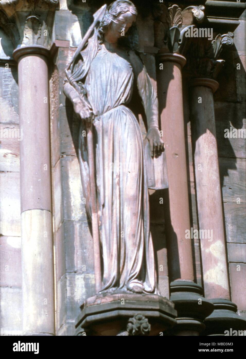 Symbols. The personification of a Jewish Synagogue, as a blindfolded ...