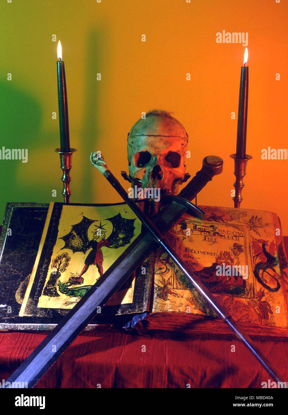 WITCHCRAFT - Ritual instruments for a witch festival or 'mass' - skull ...