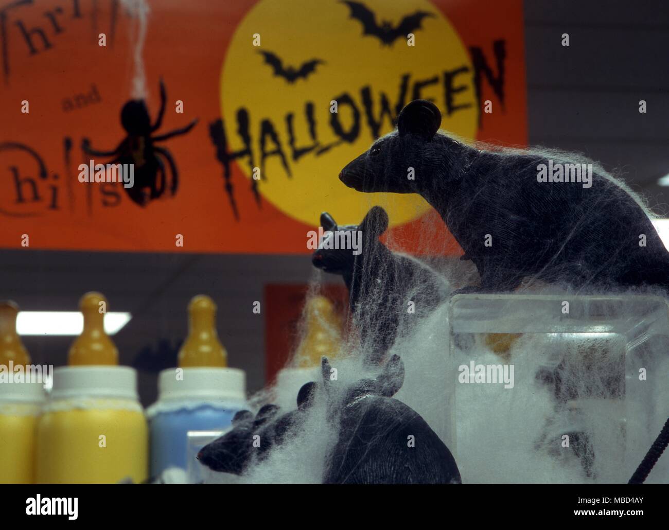 Festivals - Halloween - window display in a store in the United States ...
