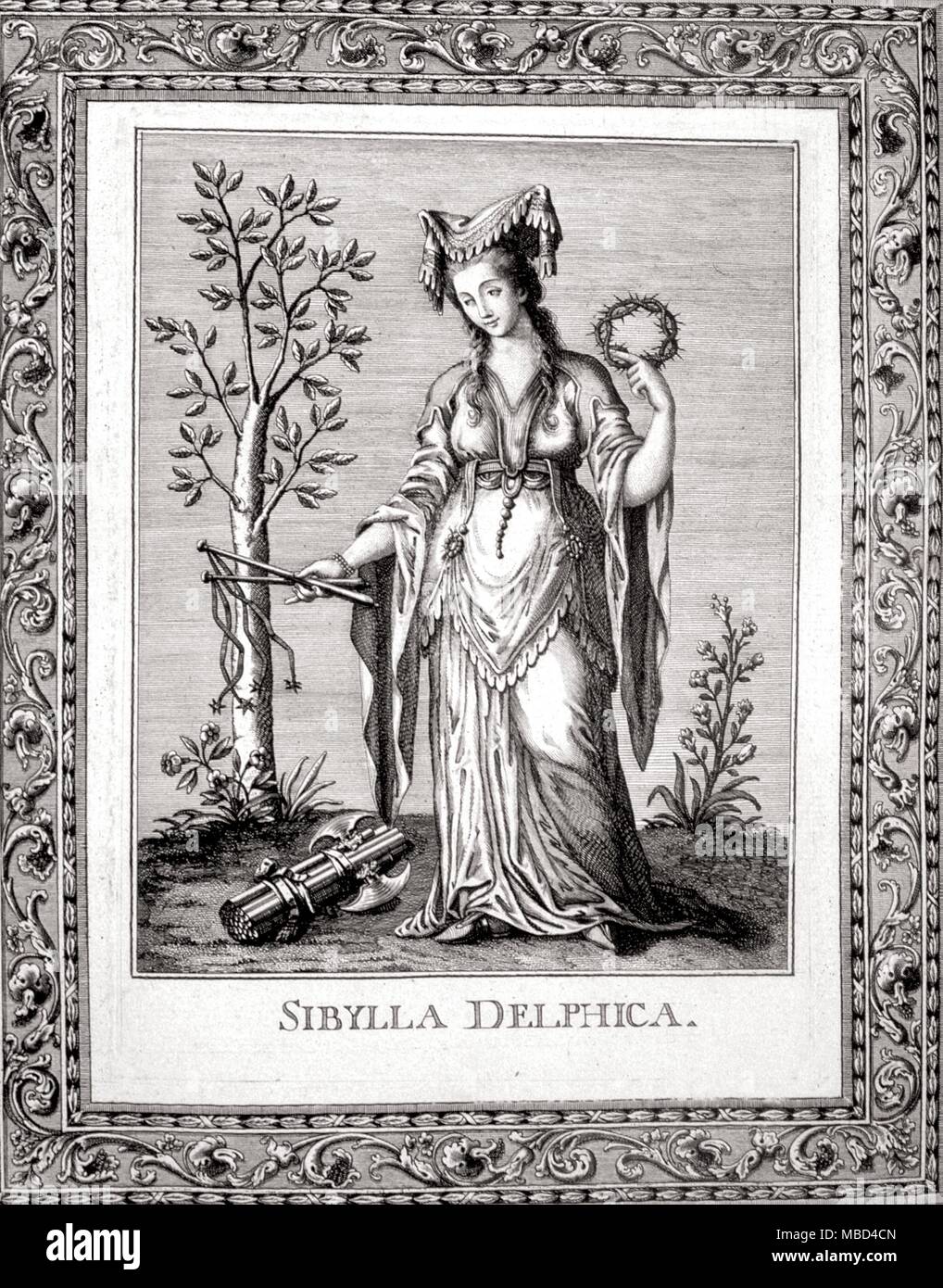 Greek Mythology Sibyl Of Delphi The Prophetess Of The God Apollo From The Greek Oracle