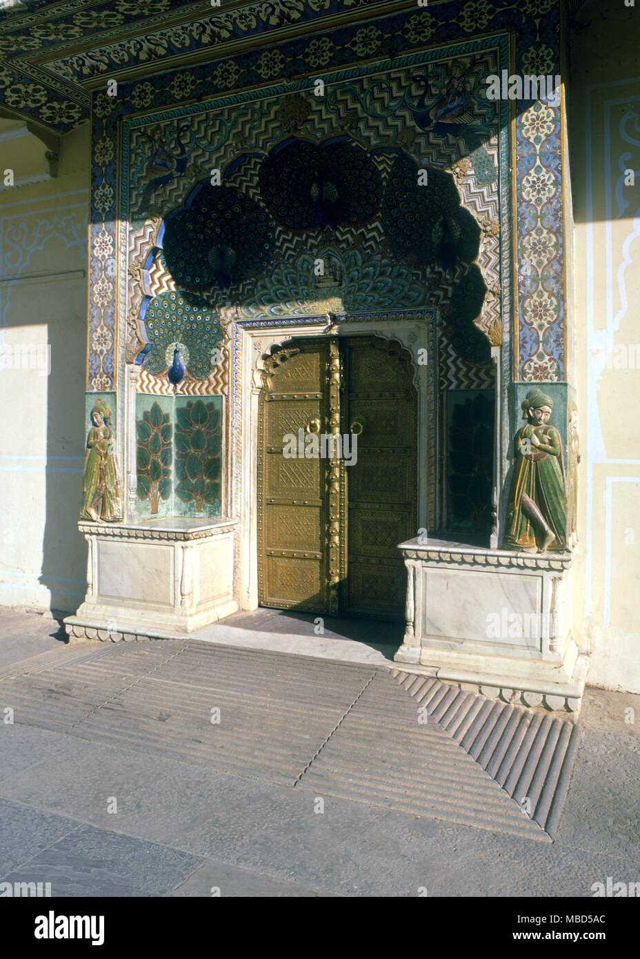 Symbols - doors. The ornate doors of the great City Palace at Jaipur ...