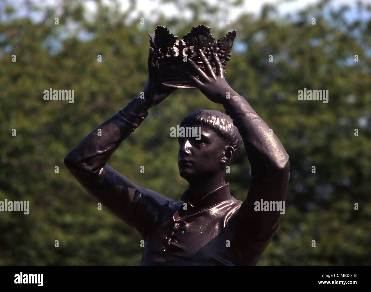 Shakespeare, Prince Hal Detail of the statue of Prince Hal, one of the ...