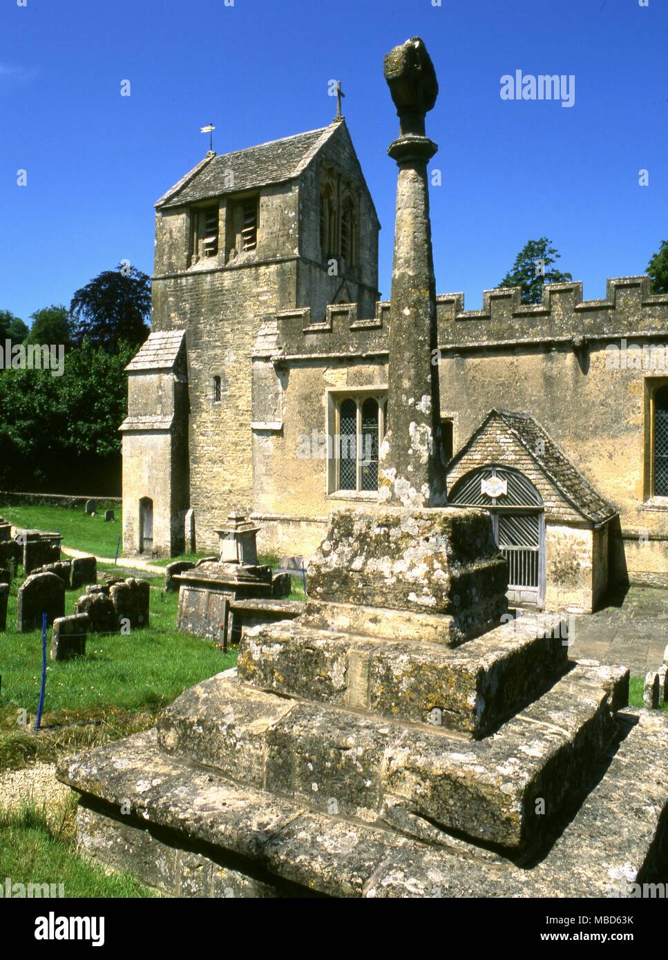 Gloucestershire North Cerney Stock Photo - Alamy
