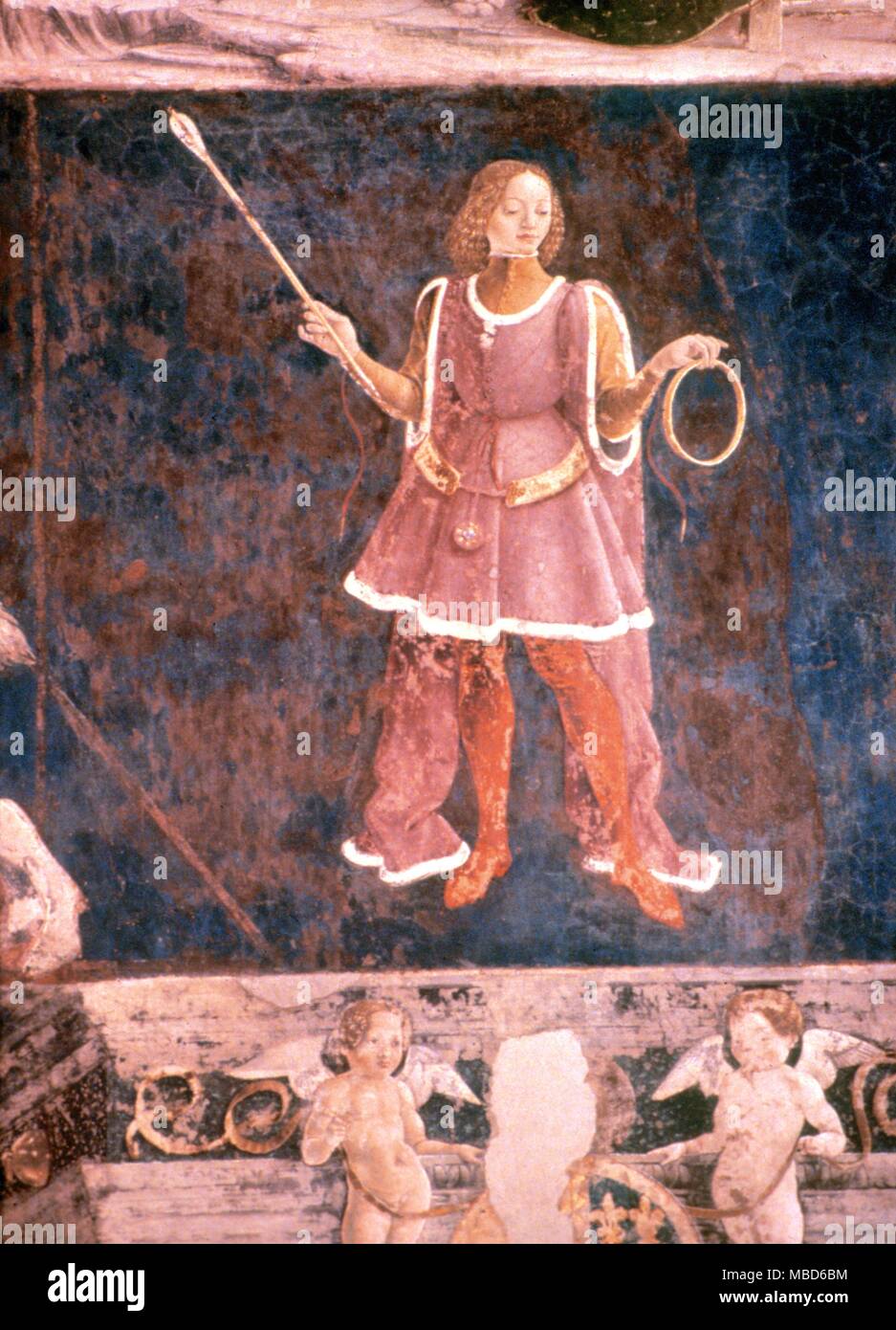 Image of one of the three decans of Aries, from the frescoes in the ...