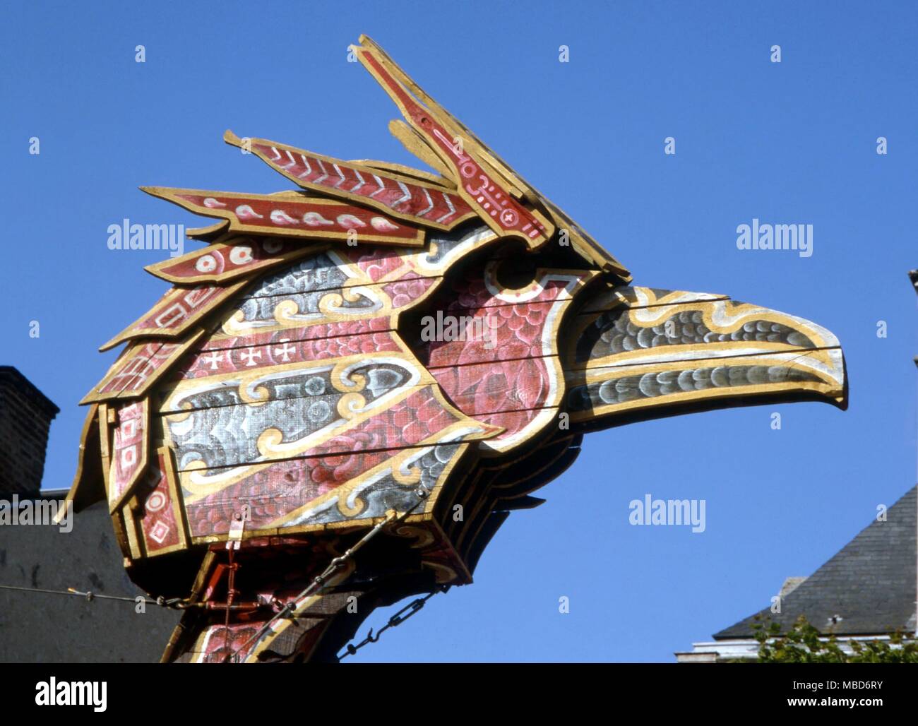 DRAGON - Head from a huge carnival dragon in the courtyard of the ...