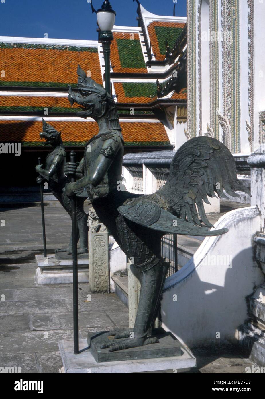 Demonic temple guardians at Wat Po, Bangkok Stock Photo - Alamy
