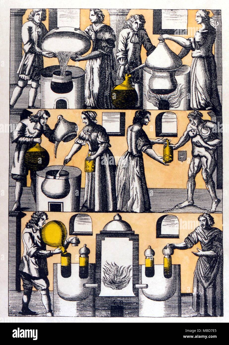 Plate 5 from'Mutus Liber', the Wordless Book, 1677 (La Rochelle ...