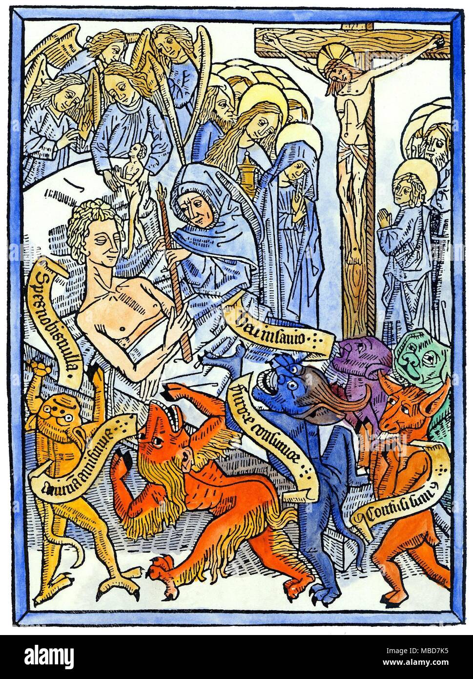 DEMONS - DEATH - CHRISTIAN The Demons and a Monk (supported by a ...