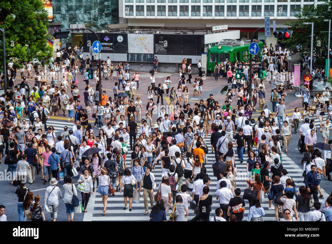 Tokyo Japan,Shibuya,JR Shibuya Station,Shibuya Crossing,kanji ...