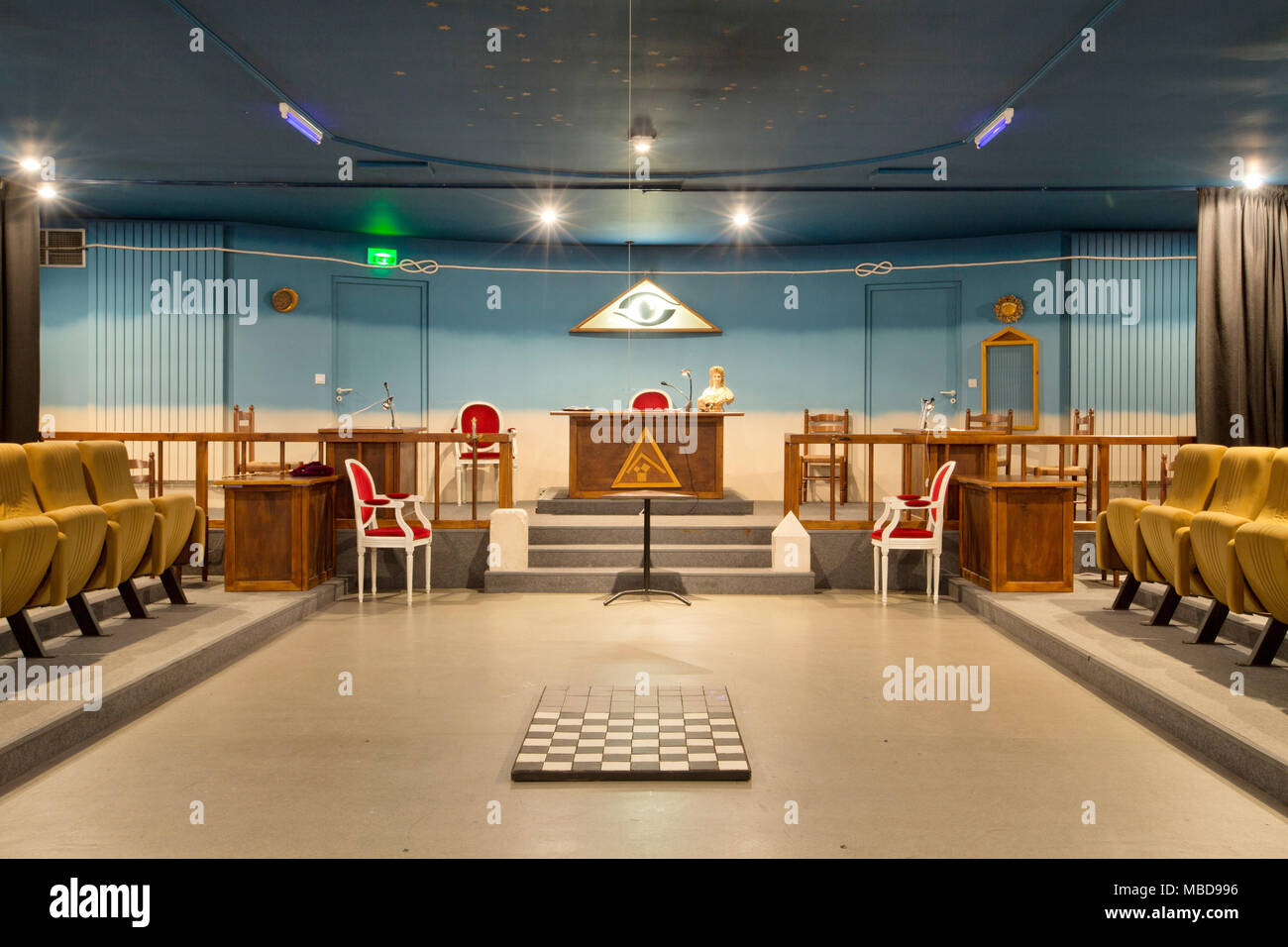 Poitiers (central-western France), freemasonry. temple of the Masonic ...