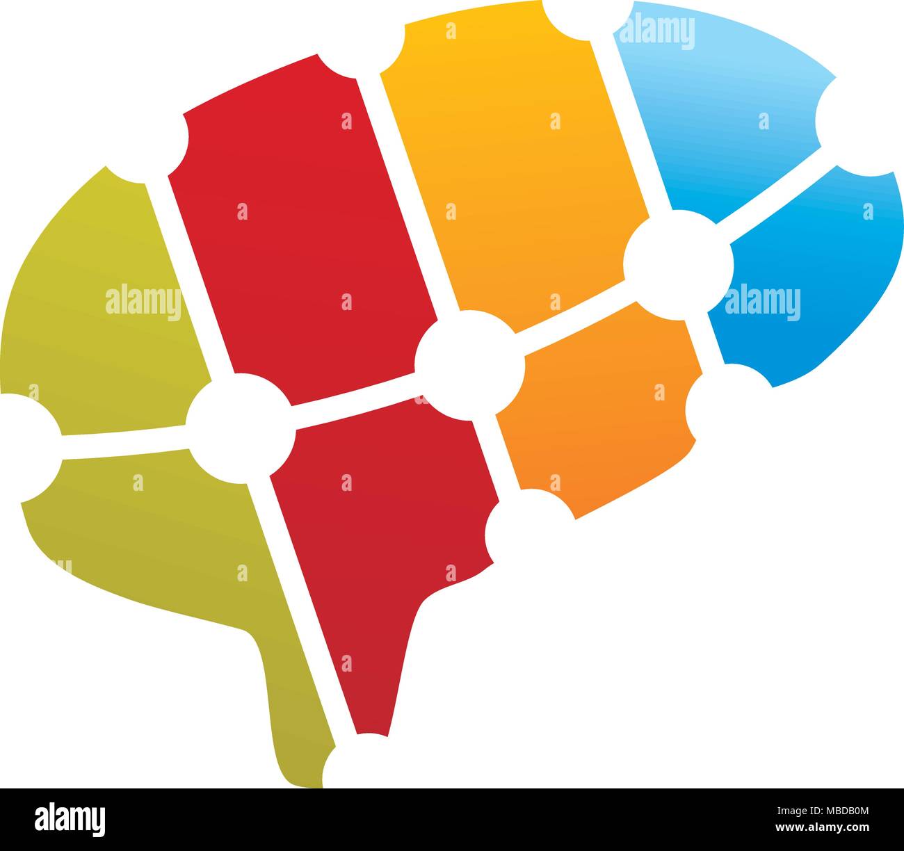 Brain Connection colorful Stock Vector Image & Art - Alamy