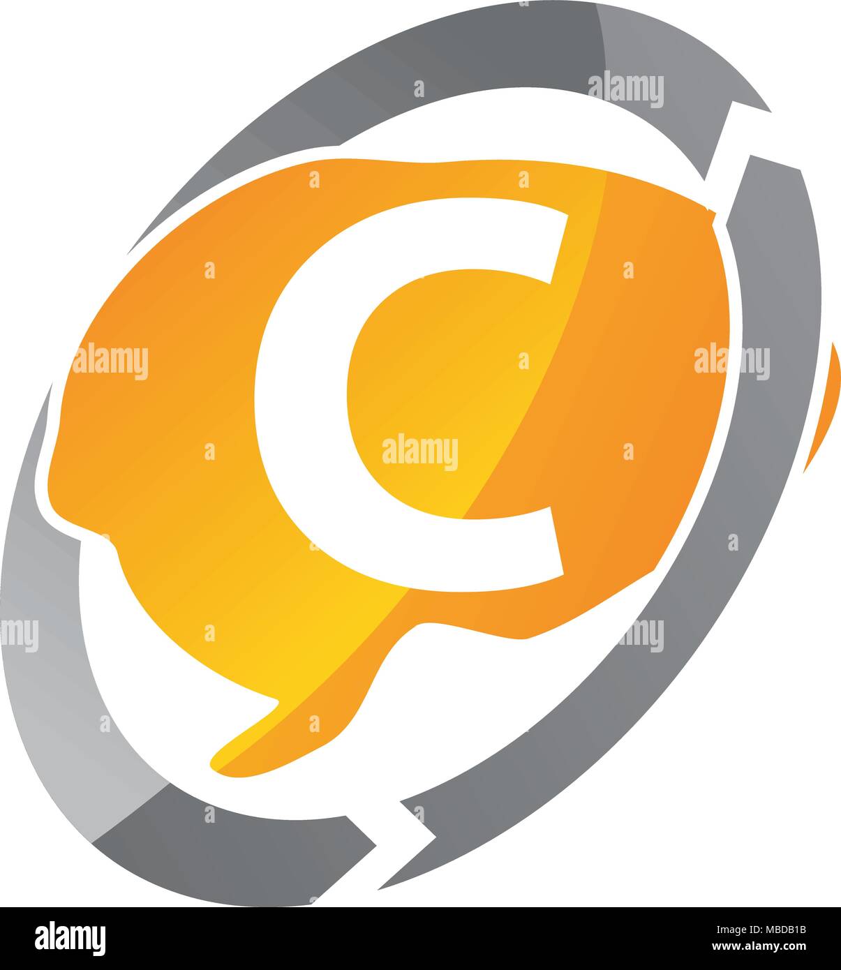 Creative Thinking Letter C Stock Vector Image & Art - Alamy