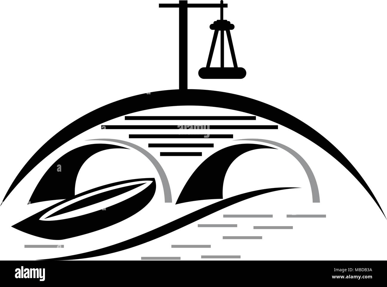 Bridge ship Logo Design Template Vector Stock Vector Image & Art - Alamy