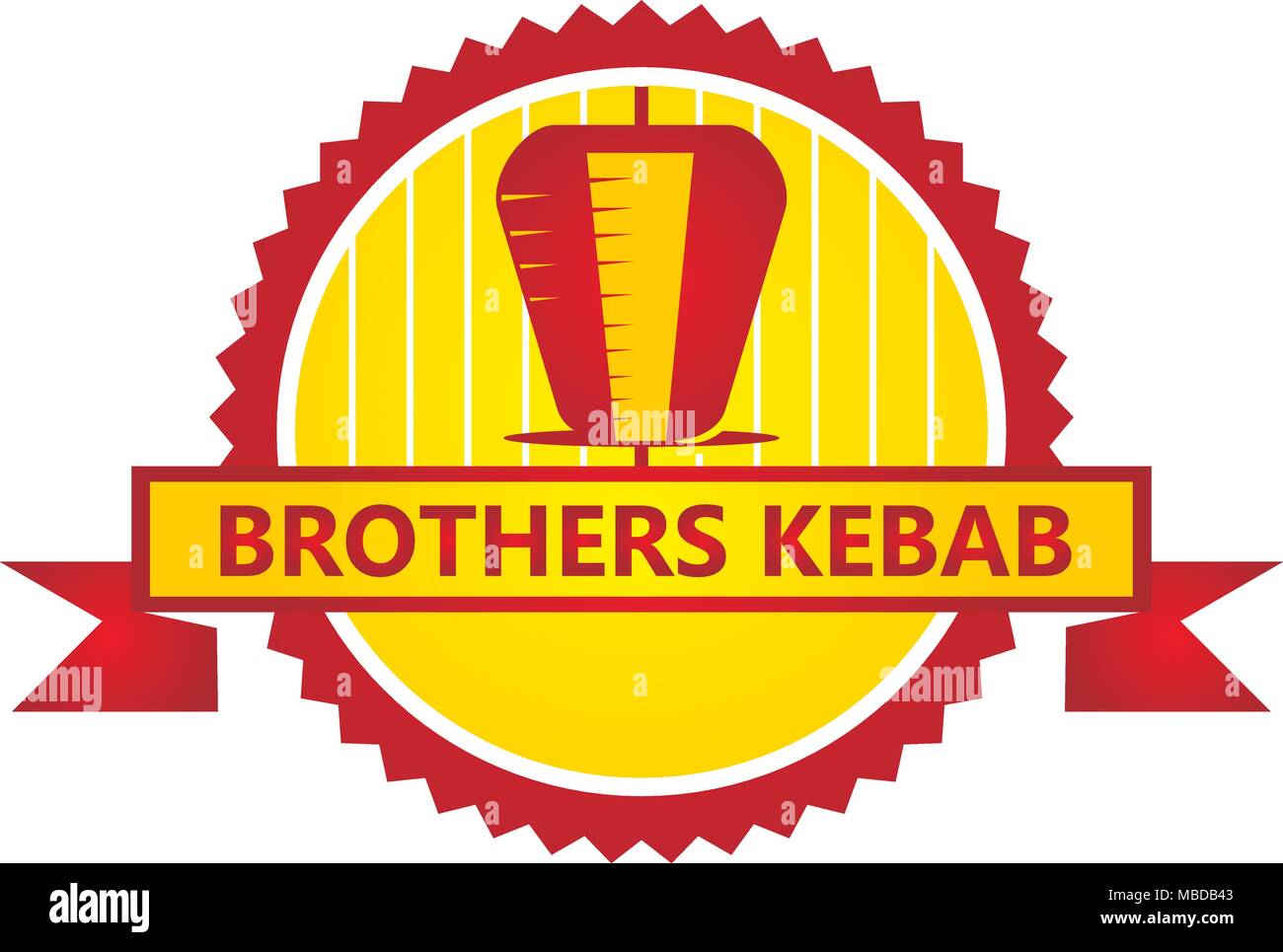 Dinner kebab Stock Vector Images - Alamy