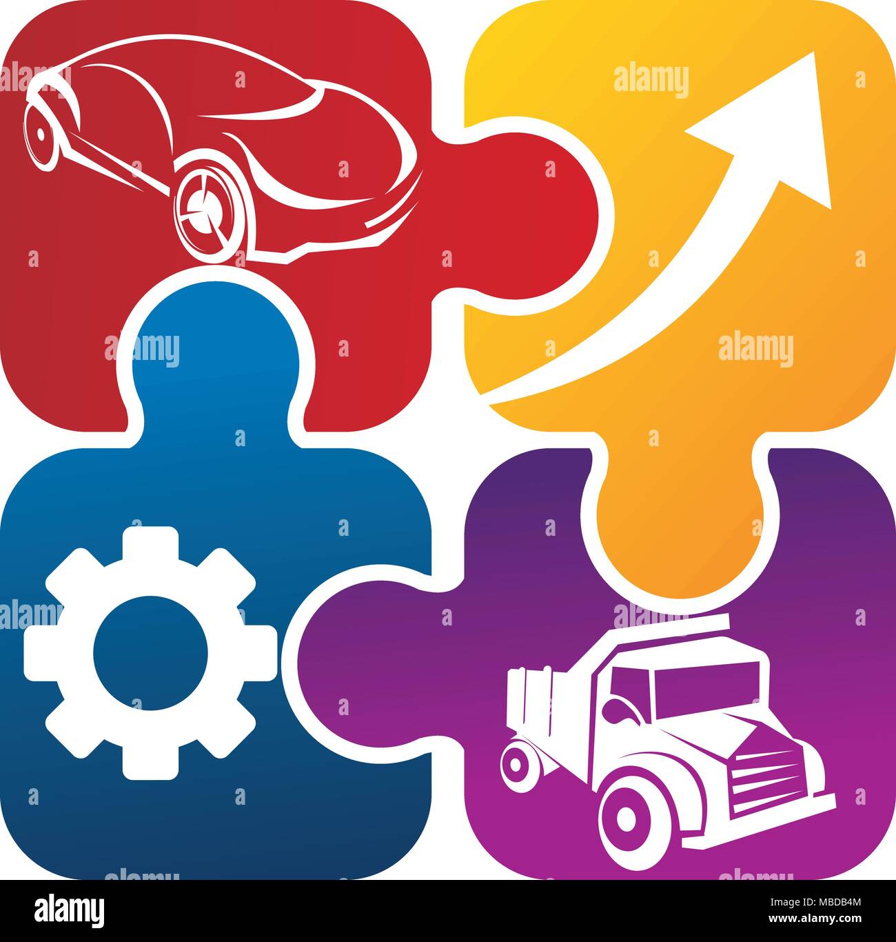 Auto Solution Logo Design Template Vector Stock Vector Image & Art - Alamy