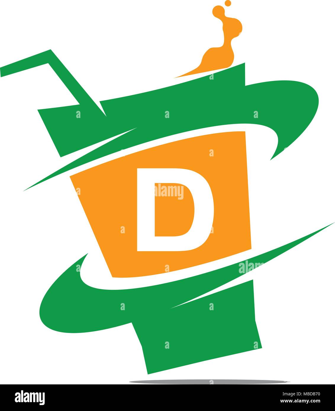 Restaurant Drink Initial D Stock Vector Image & Art - Alamy