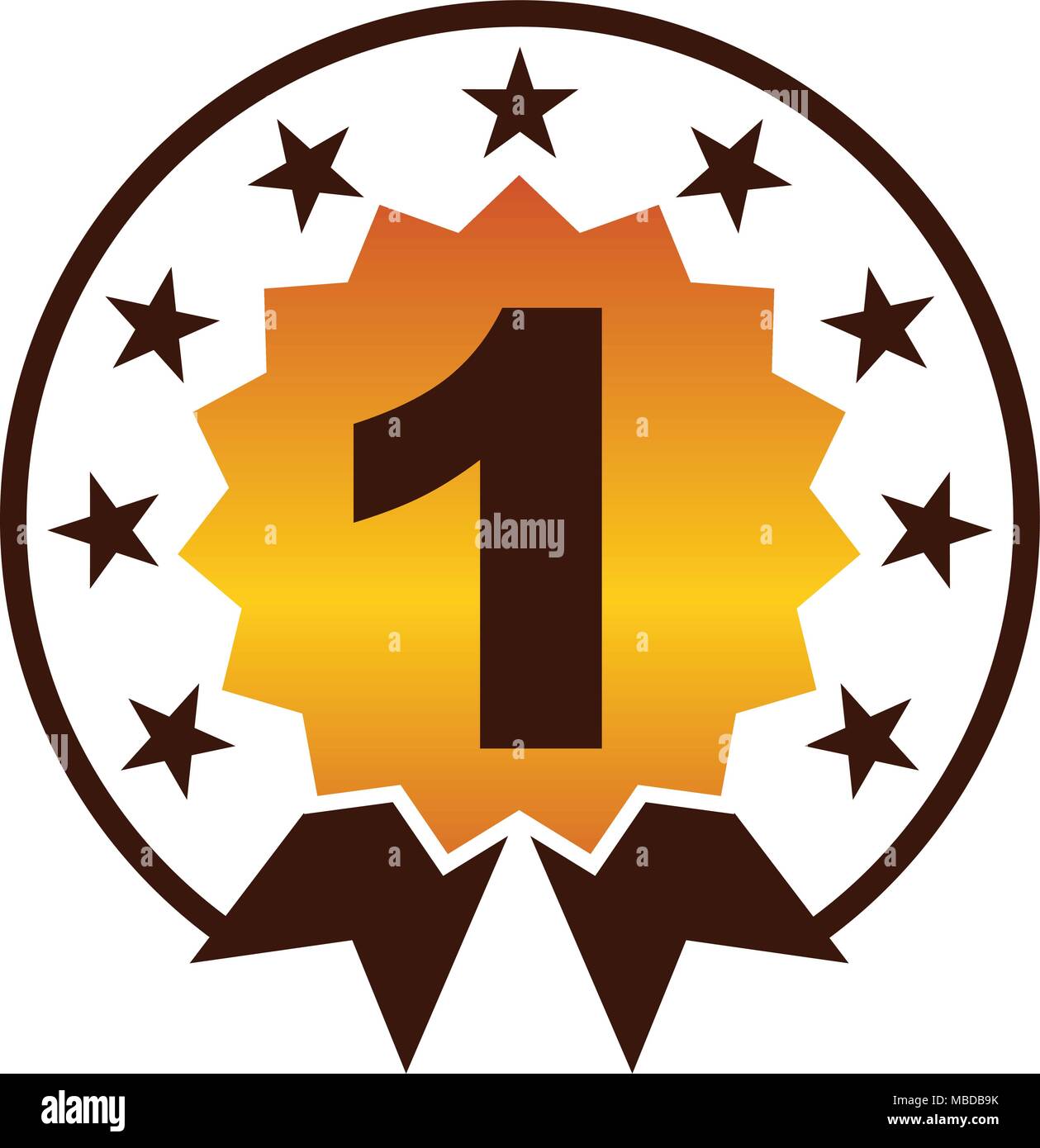 Emblem Best Quality Number 1 Stock Vector Image & Art - Alamy