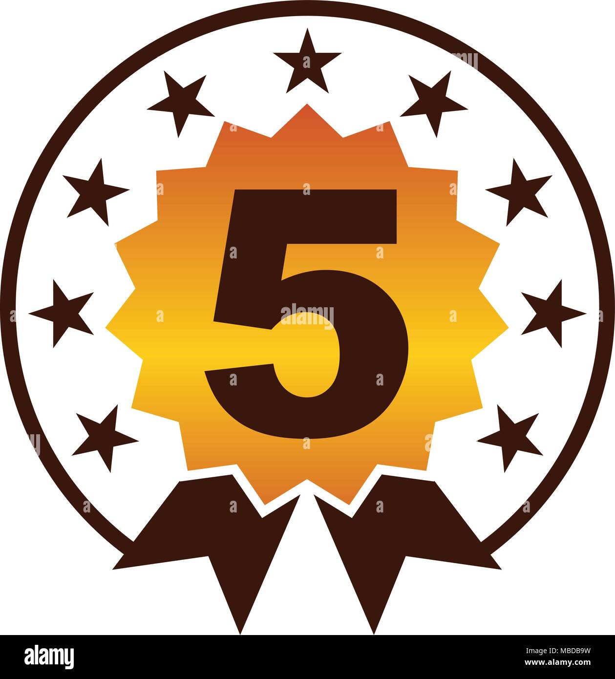 Plate number 5 Stock Vector Images - Alamy