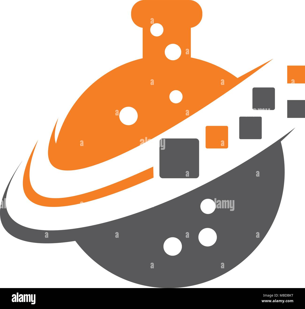 Flask Healthy Logo Design Template Vector Stock Vector Image & Art - Alamy